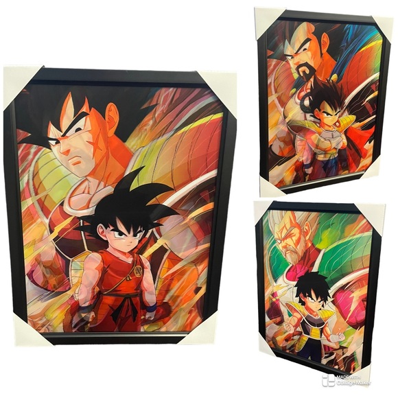 Art | New Dragon Ball Z Anime Framed 3d Lenticular Poster Picture ...